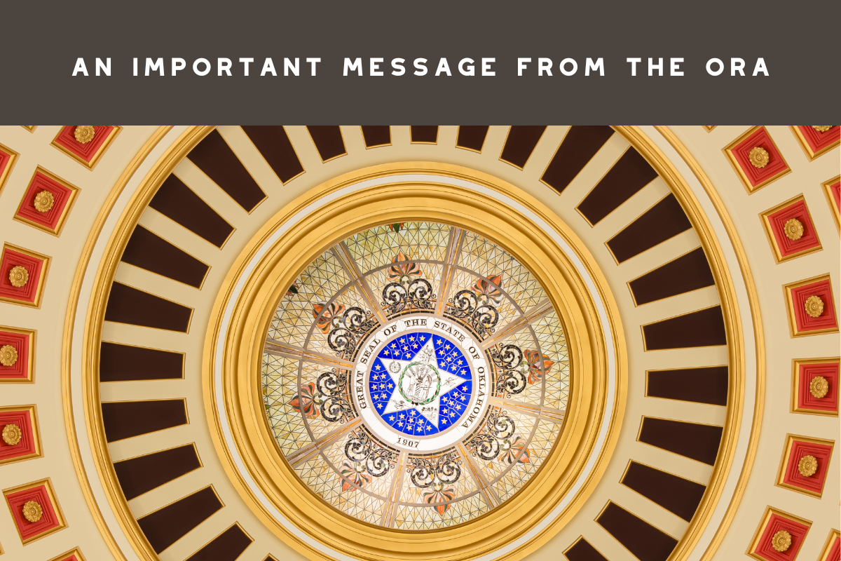 An Important Message from the ORA - 2/8/2024 - Oklahoma Rifle Association